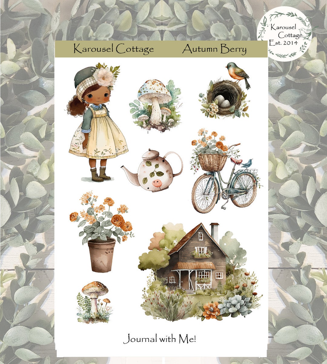 Journal Stickersplanner Stickerswhimsical Stickersjunk Journal Stickers ...