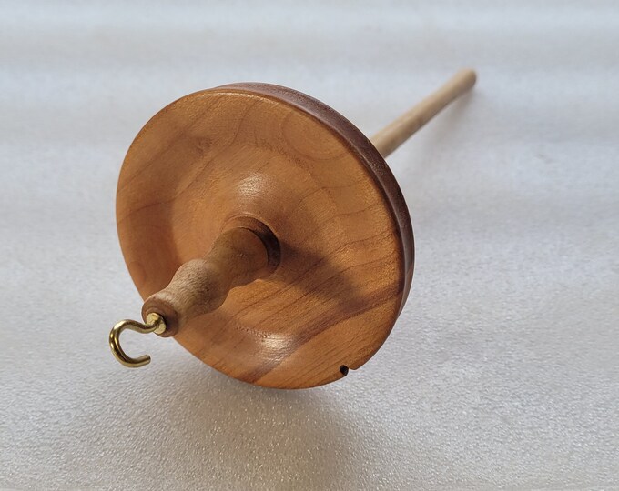 Drop Spindle With Maple Shaft,top Whorl Spindle,handcrafted Curly Maple ...
