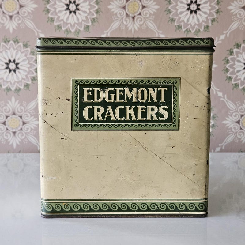 Vintage Cracker Tin - Etsy