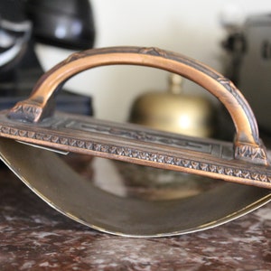 Antique Copper Ink Blotter, 1800s Ornate Copper Roller Blotter With ...