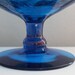 Large Blue Blenko Compote 8 1/4 Azure Blenko Pedestal - Etsy