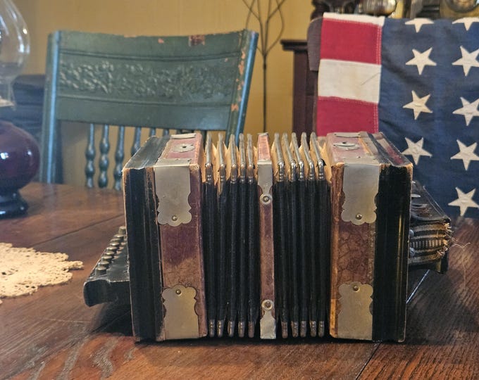 Antique Accordion, Vintage Accordion, Squeezebox, Early 1900s Musical ...