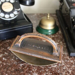 Antique Copper Ink Blotter, 1800s Ornate Copper Roller Blotter With ...