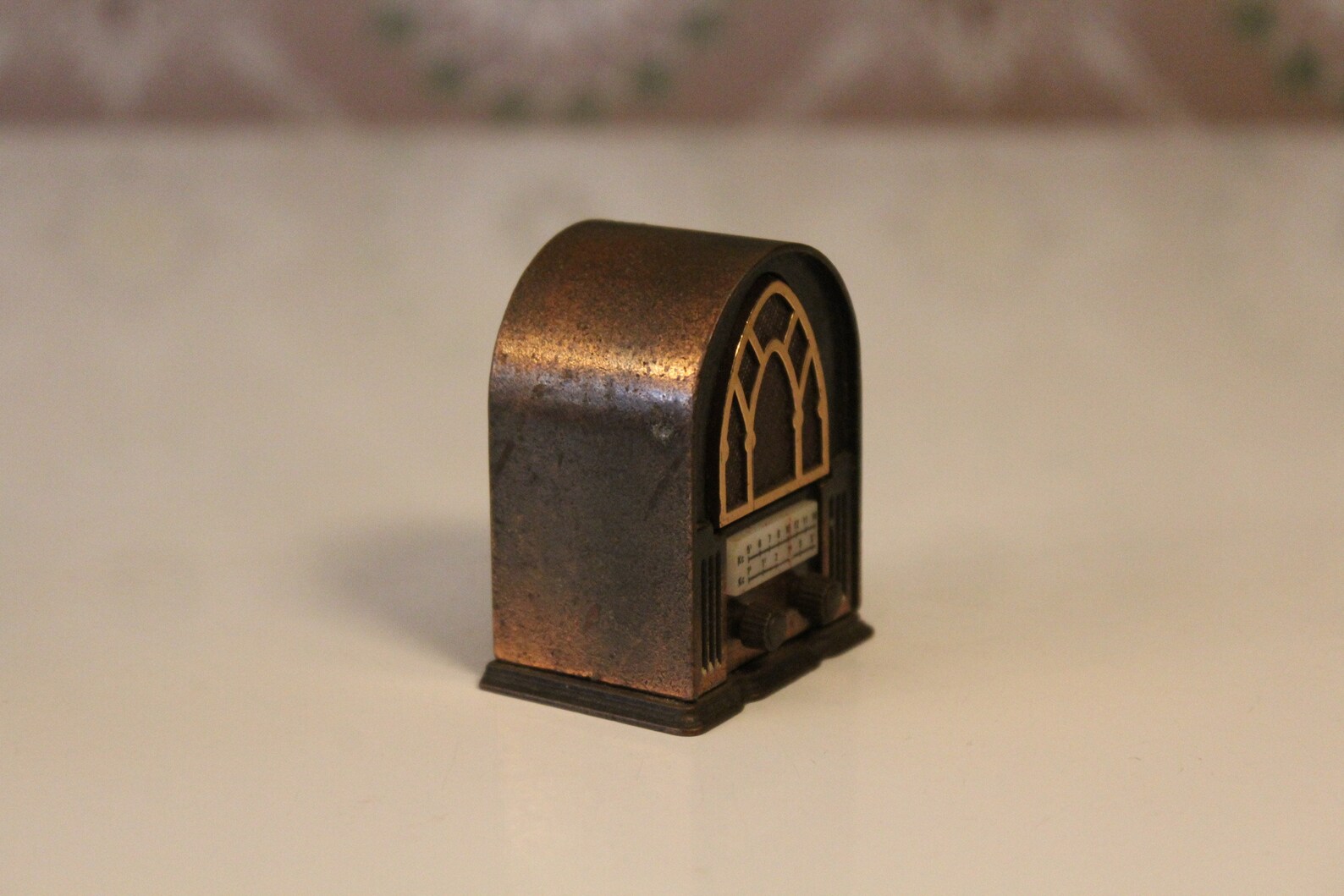 Vintage Miniature Play Me Gothic Arch Radio Pencil Sharpener - Etsy
