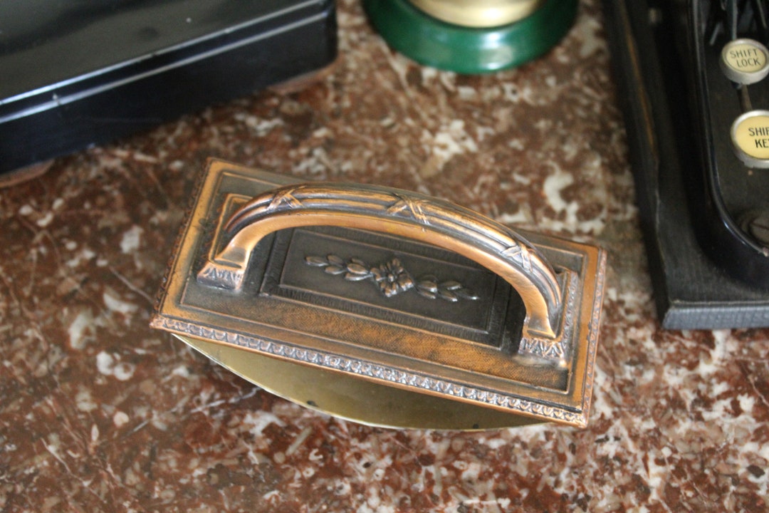 Antique Copper Ink Blotter, 1800s Ornate Copper Roller Blotter With ...