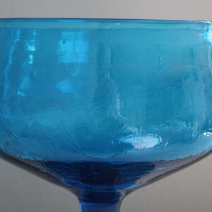 Large Blue Blenko Compote 8 1/4 Azure Blenko Pedestal - Etsy