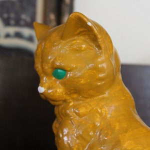 Vintage Chalkware Cat, Heavy Plaster Cat Statue, Chalkware Kitten ...