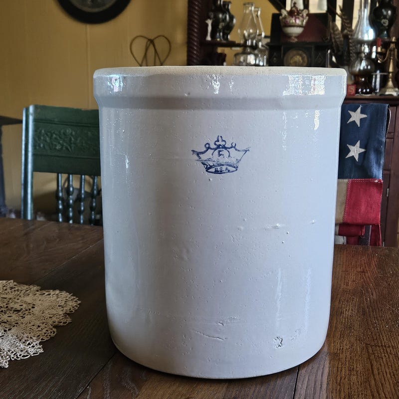 Large Antique Crock - Etsy
