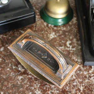 Antique Copper Ink Blotter, 1800s Ornate Copper Roller Blotter With ...