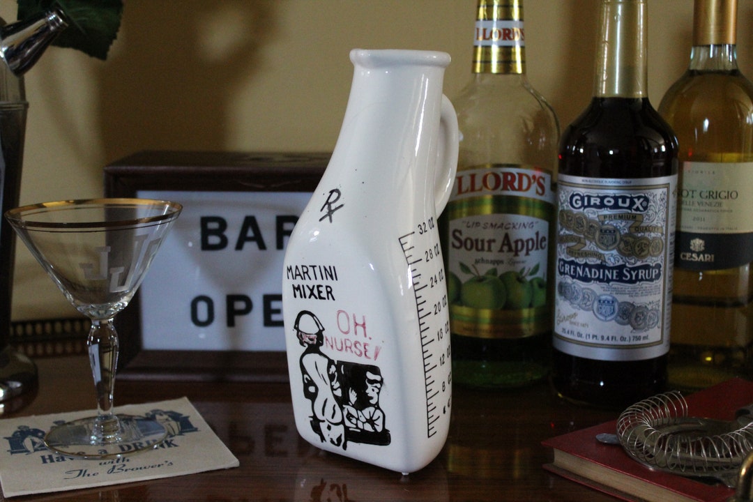 Vintage Nurse's Martini Pitcher Urinal, 50s Novelty Ceramic Urinal ...