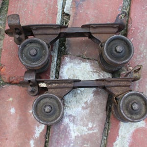 Vintage Roller Skates, Rusty Roller Skates, Pair of Metal Roller Skates ...