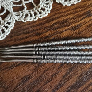 Antique Bone Nut Picks, 12 Vintage Bone Nutpicks and 5 Steel Nut Picks ...