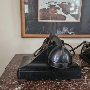 Vintage Hotel Desk Phone, Black Bakelite Direct Line Phone, 1940s ...