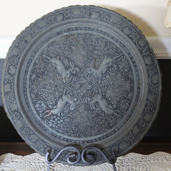 Vintage Brass Tray - Etsy