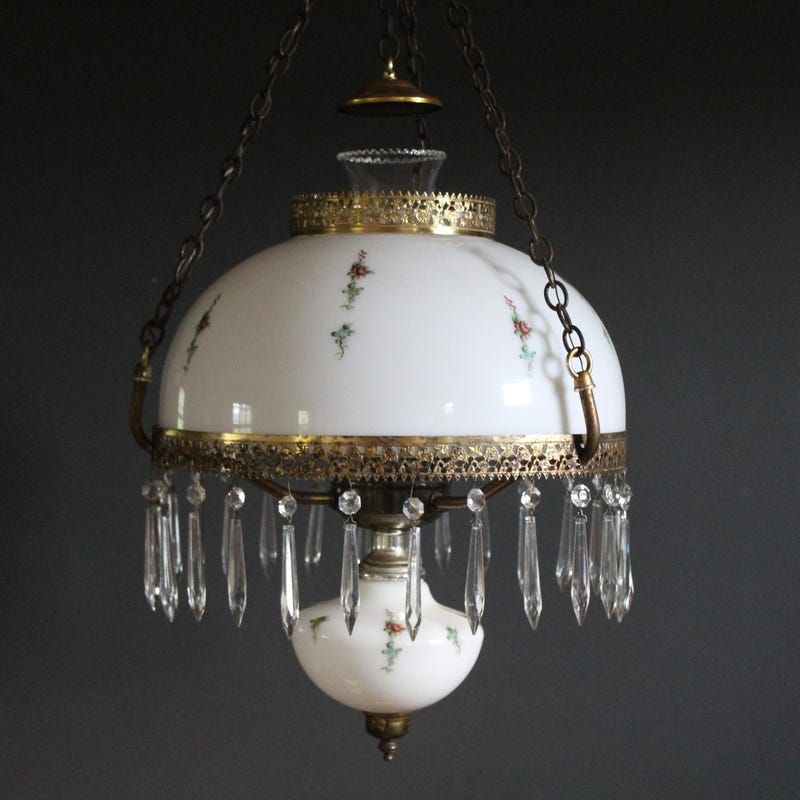 Vintage Hanging Lamp - Etsy
