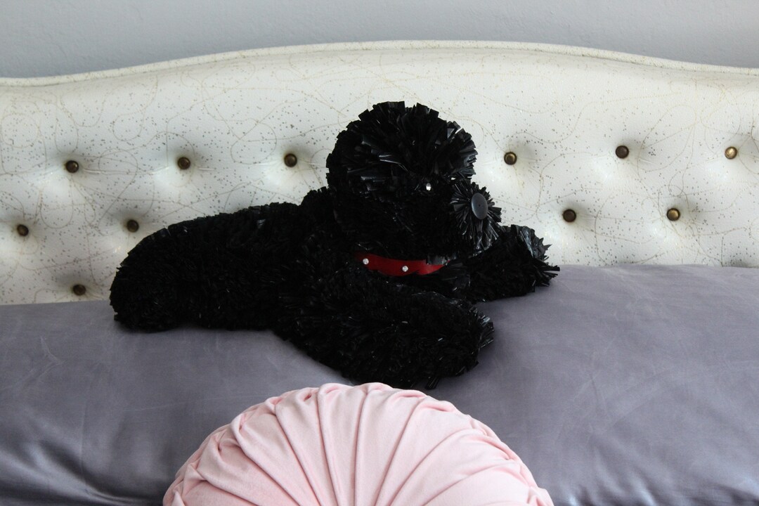 Rare Midcentury Cellophane French Poodle With Rhinestone Eyes - Etsy