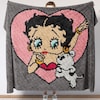 Betty Boop Crochet Graph Blanket Pattern With Written Text and Color ...