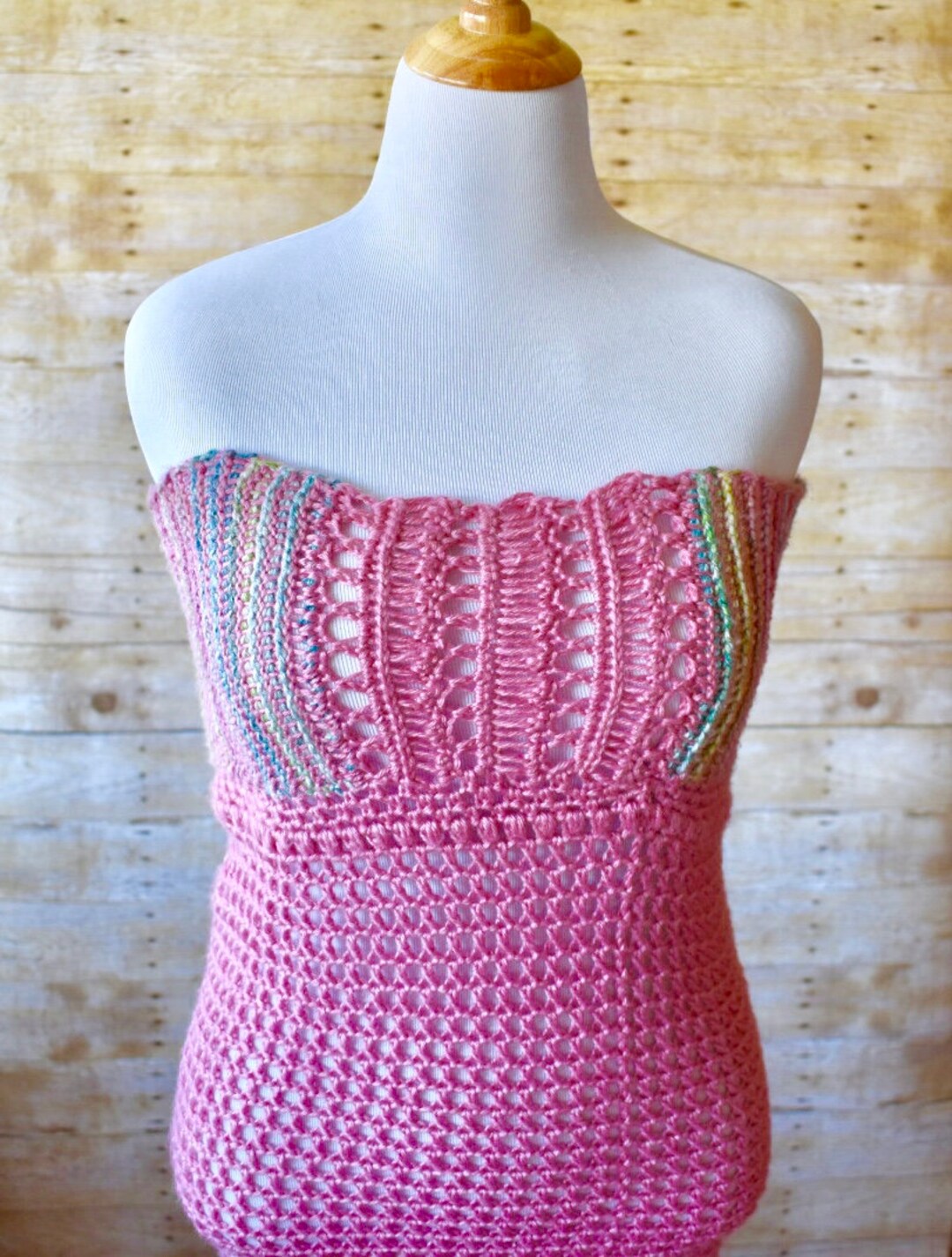 Neptune Beach Dress Crochet Pattern: Tunisian Stitch (PDF Pattern) - Etsy