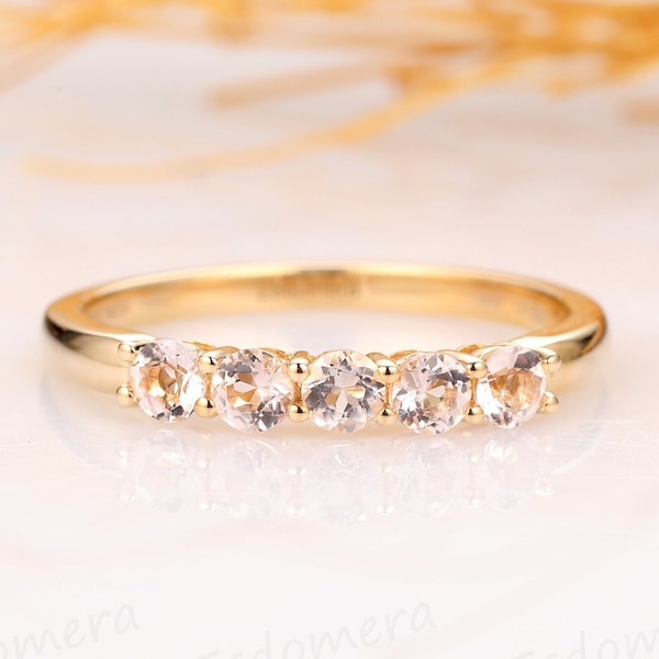 Morganite Band - Etsy