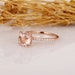 8mm Round Cut Natural Morganite Engagement Ring 14k Solid - Etsy