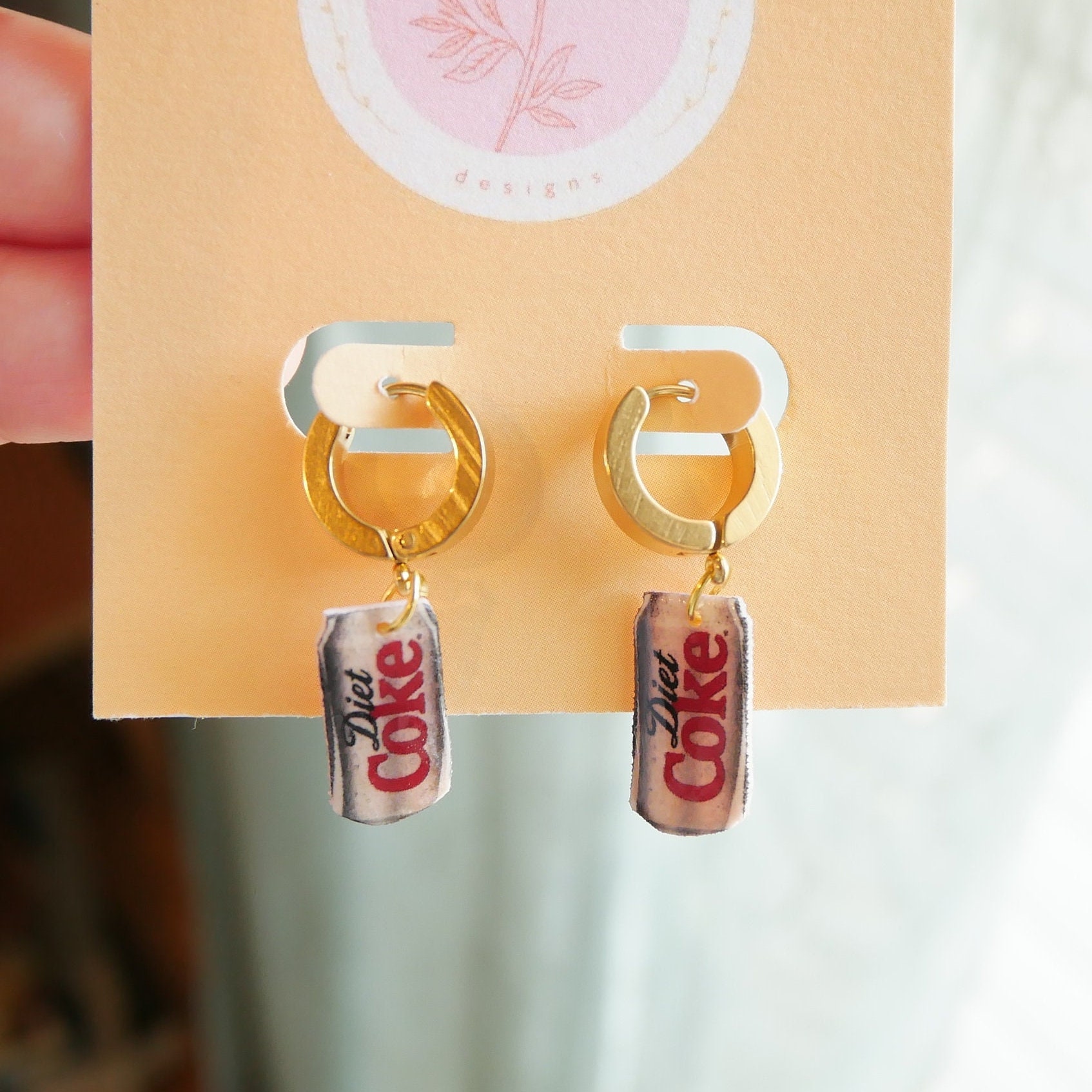 Coca Cola Diet Coke Charm Earrings Photo Picture Charm Resin - Etsy