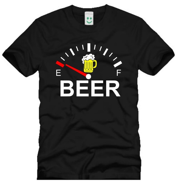 BEER GAUGE EMPTY Tank T-shirt Beer Cerveza Whiskey. | Etsy