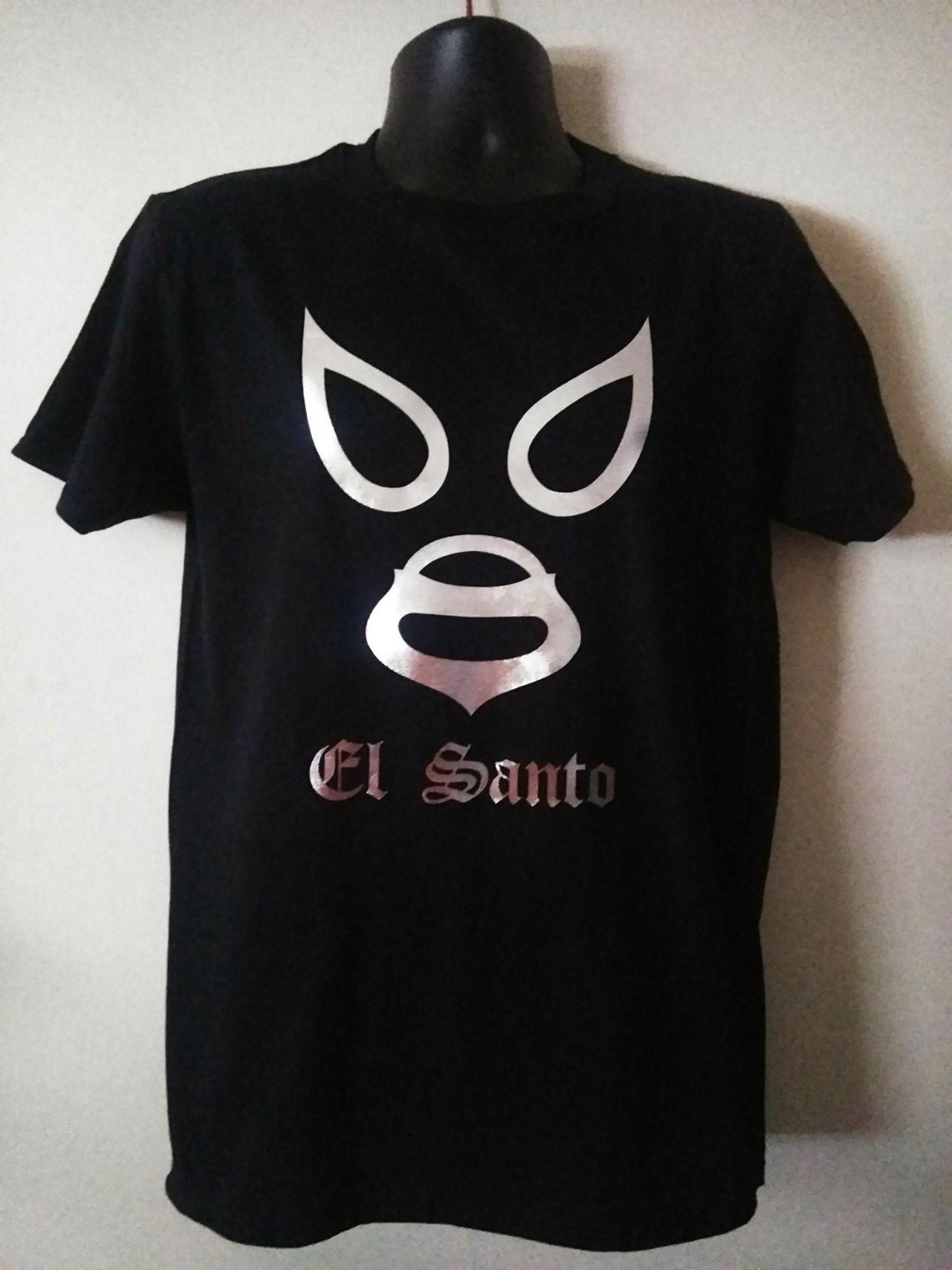 EL SANTO Metallic Silver Tee, El Enmascarado De Plata, Luchador T-shirt ...