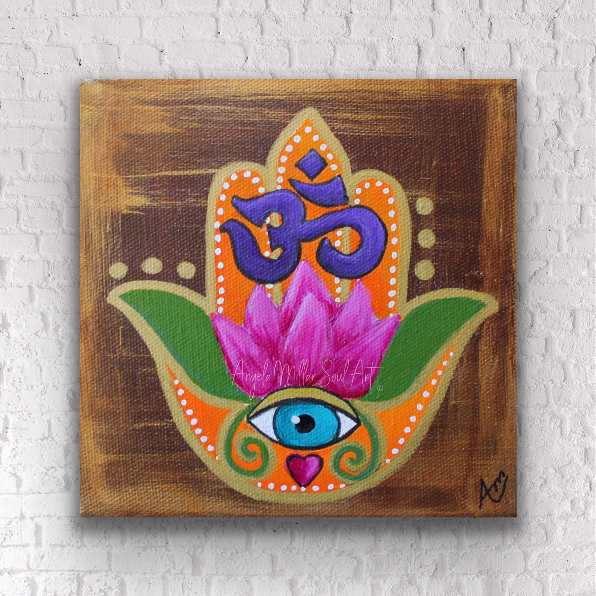 Hindu Hand Symbol Art