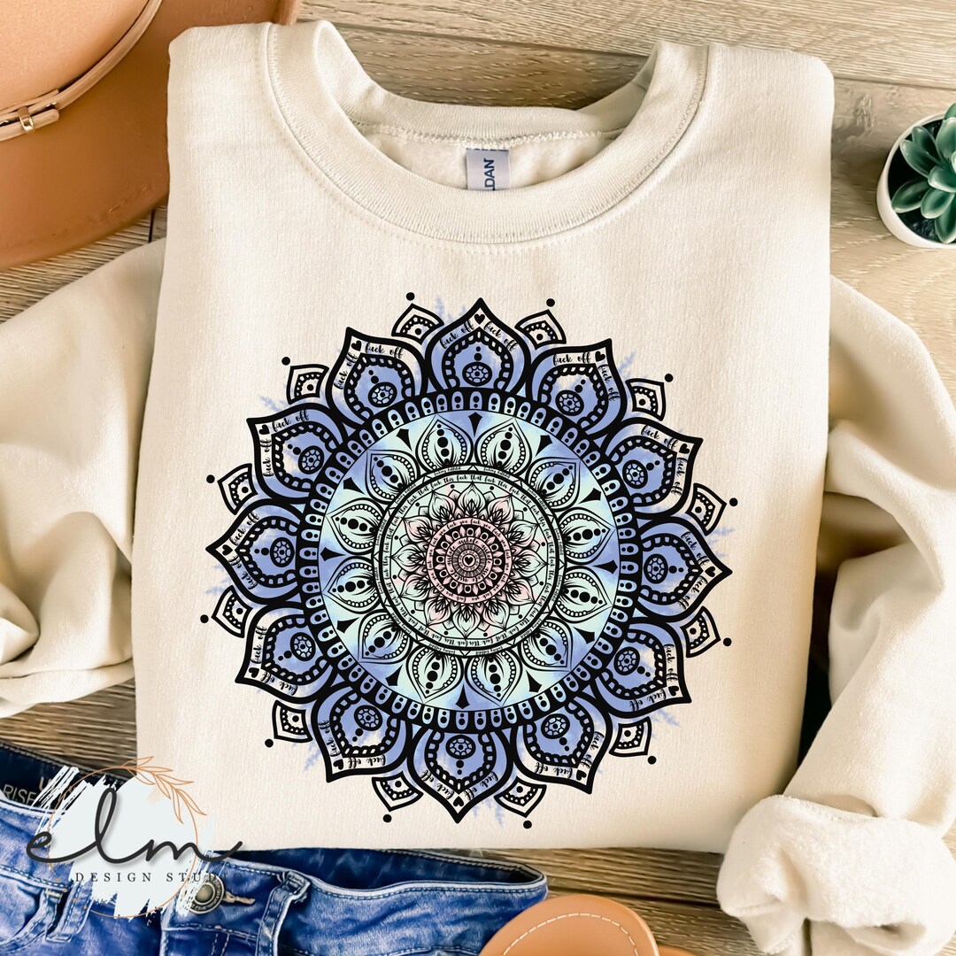 Sweary Mandala Hidden Cuss Word Design Digital Download Snarky ...