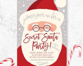 Secret santa invite | Etsy