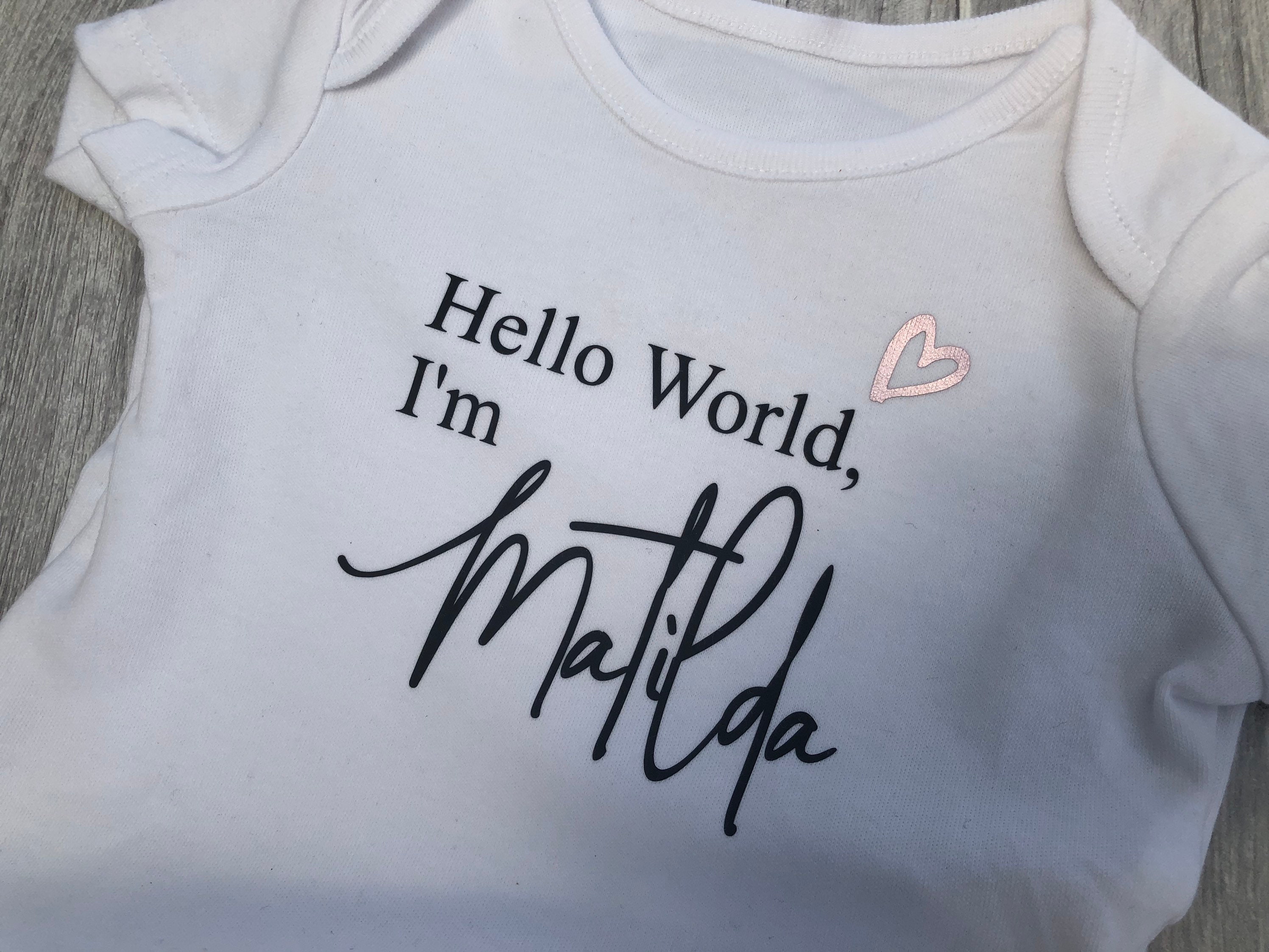 Personalised 'hello World' Baby Vest - Etsy