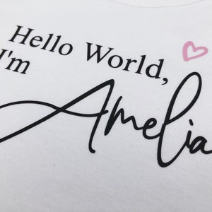 Personalised 'hello World' Baby Vest - Etsy