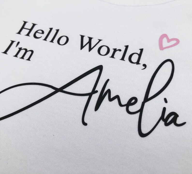 Personalised 'hello World' Baby Vest - Etsy