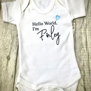 Personalised 'hello World' Baby Vest - Etsy