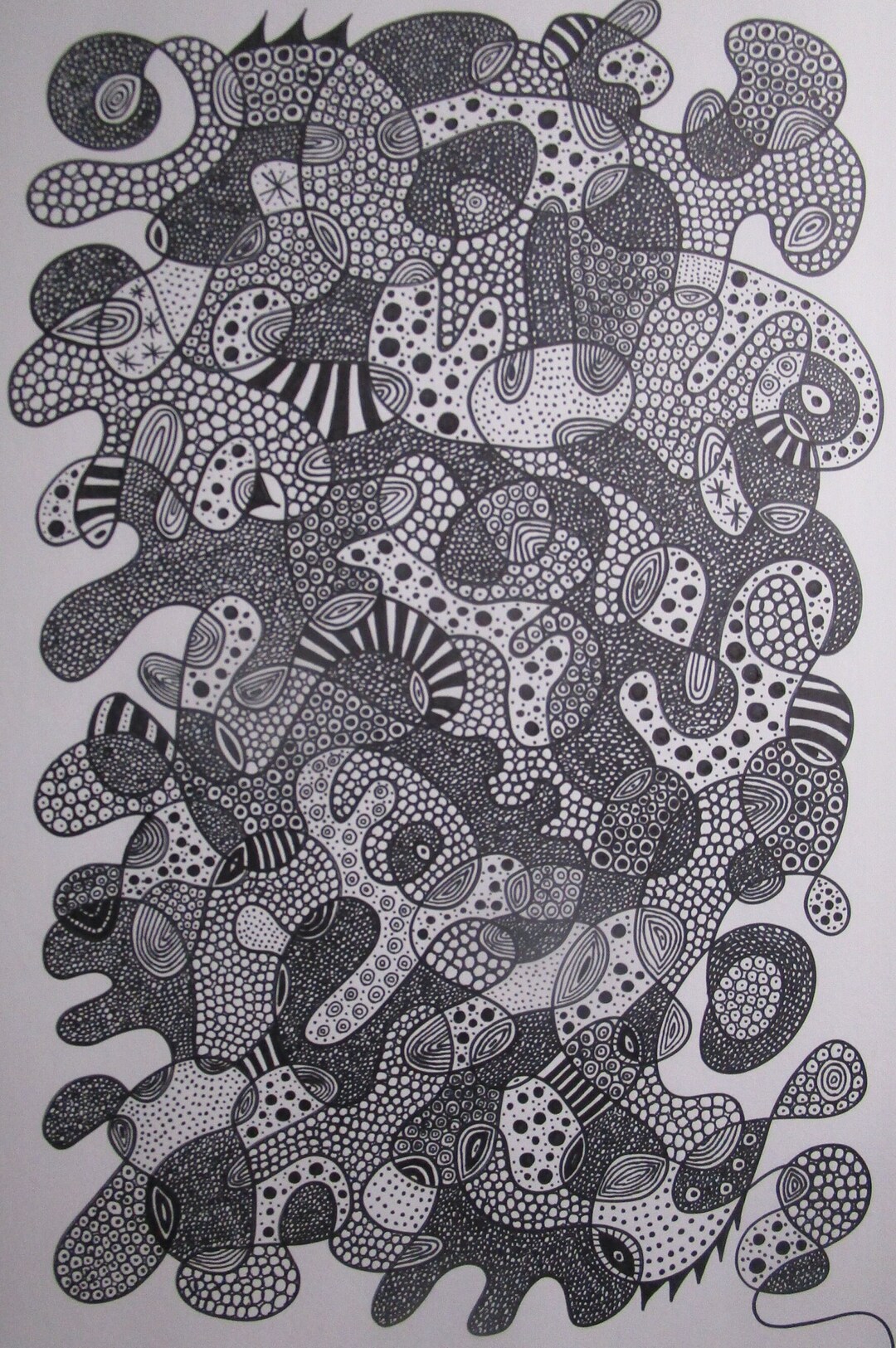 Hand Draw Doodle Art Abstract Modern Sign by the Artist Marek Bacik 24 ...