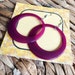 Statement Purple Hoops 50s 60s Style Drop Hoop Earrings - Etsy