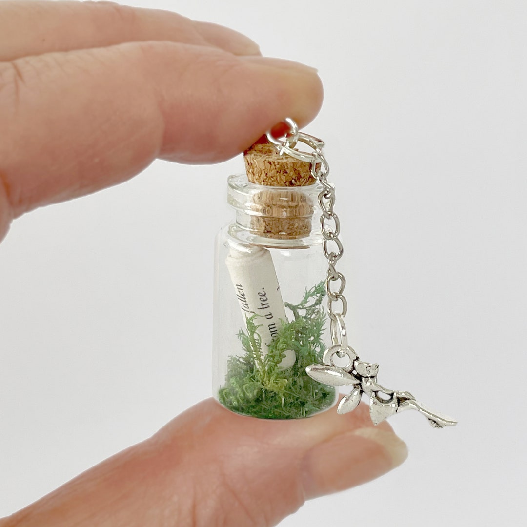 Fairy Spell Bottle With Moss and Fairy Charm - Etsy