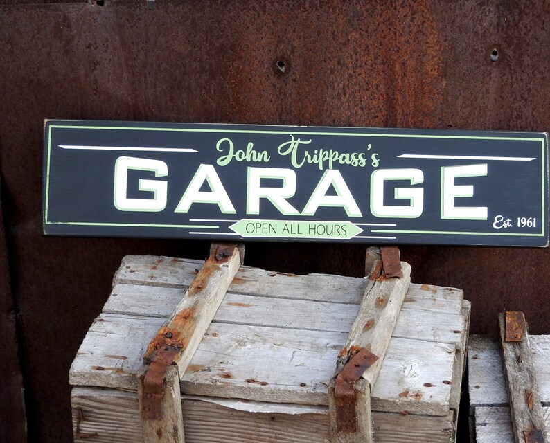 Garage Sign Vintage Workshop Plaque Car Repair Shop Sign - Etsy