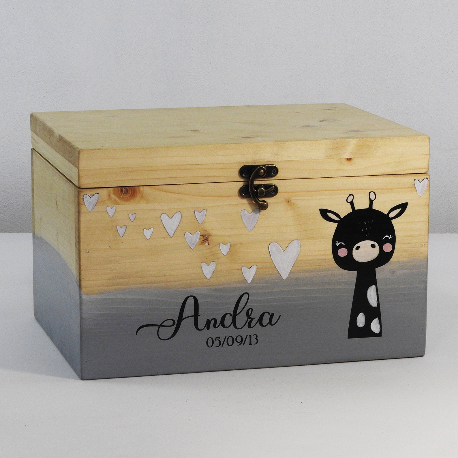 Large Keepsake Box Baby Treasure Chest Memory Box Nursery - Etsy