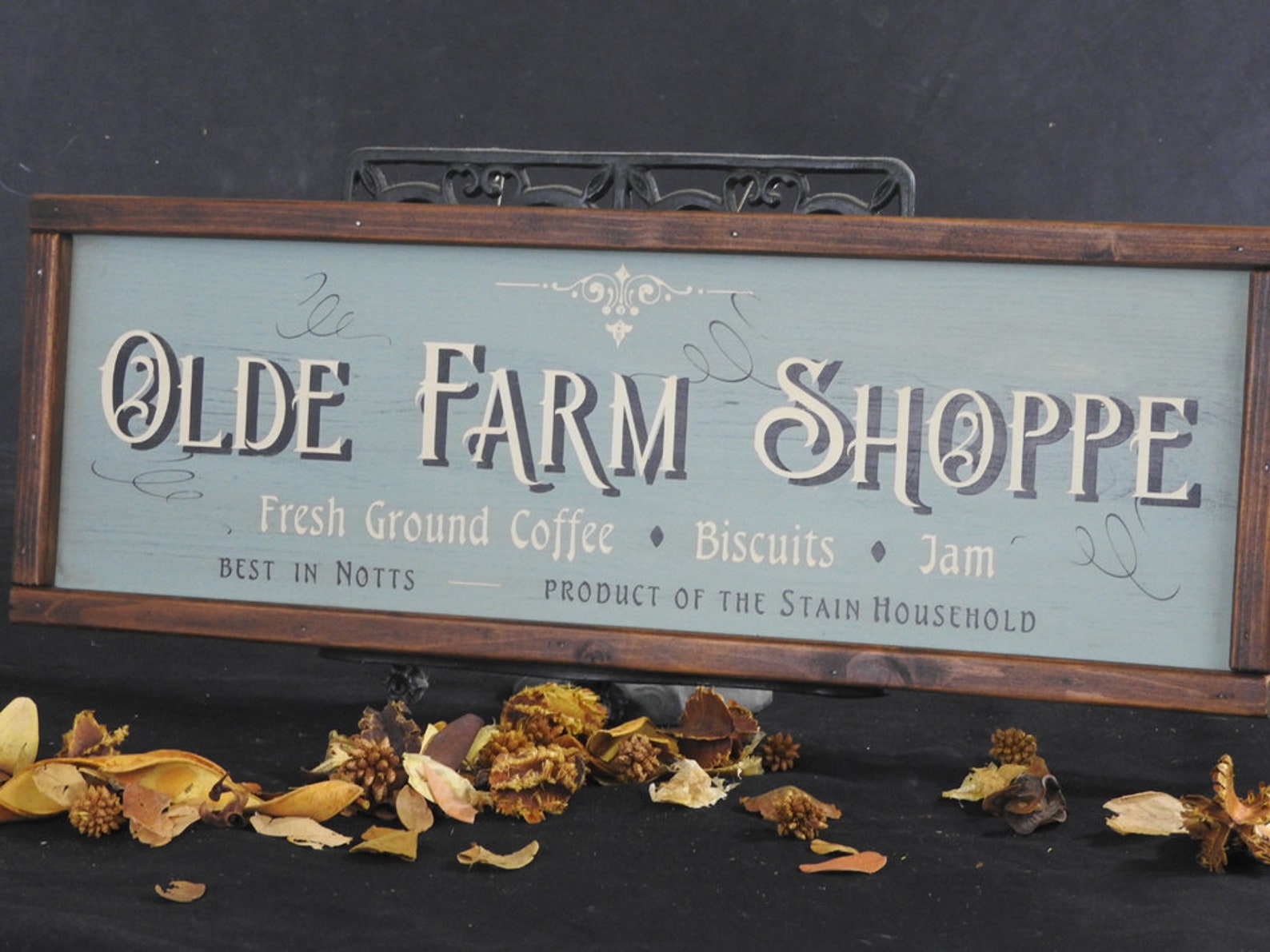 Personalised Kitchen Sign Farmhouse Decor Painted Shop Sign - Etsy