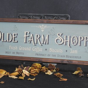 Personalised Kitchen Sign, Farmhouse Decor, Painted Shop Sign, Rustic ...