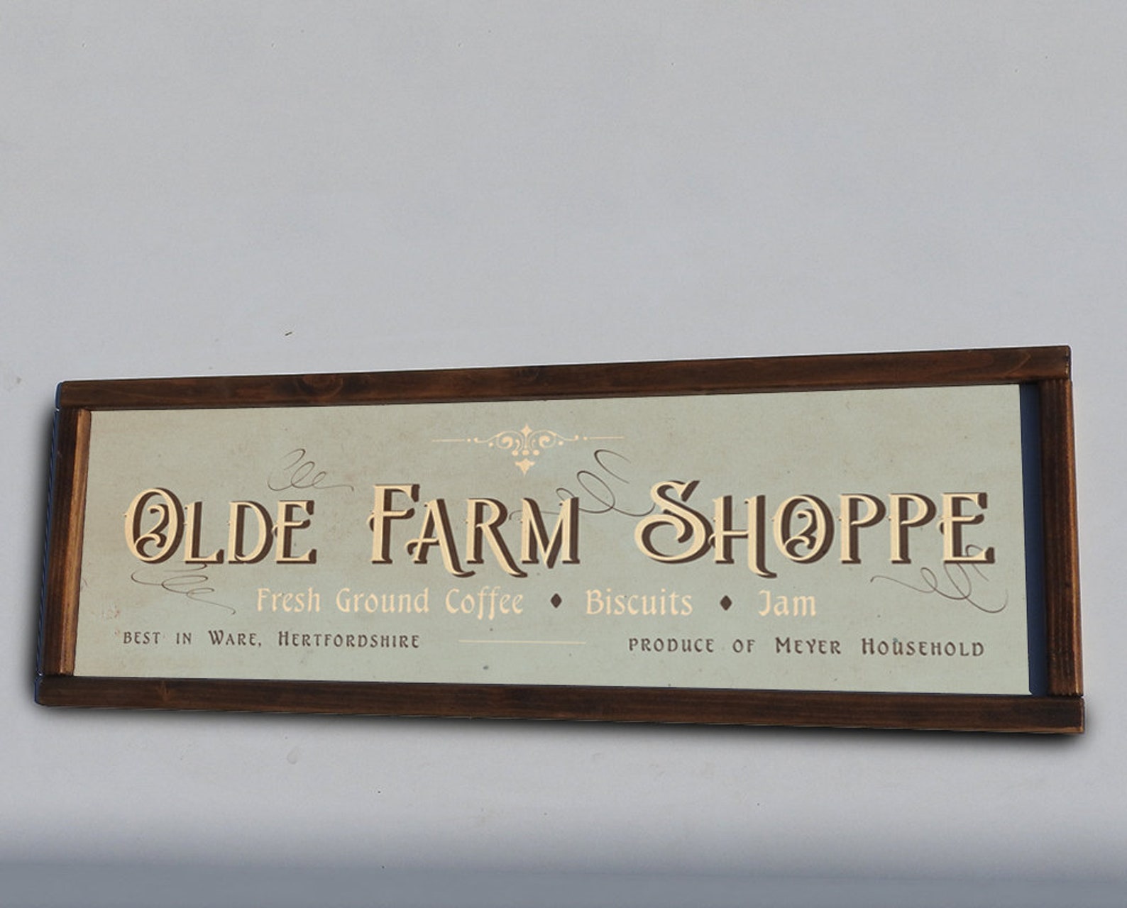 Personalised Kitchen Sign Farmhouse Decor Painted Shop Sign - Etsy