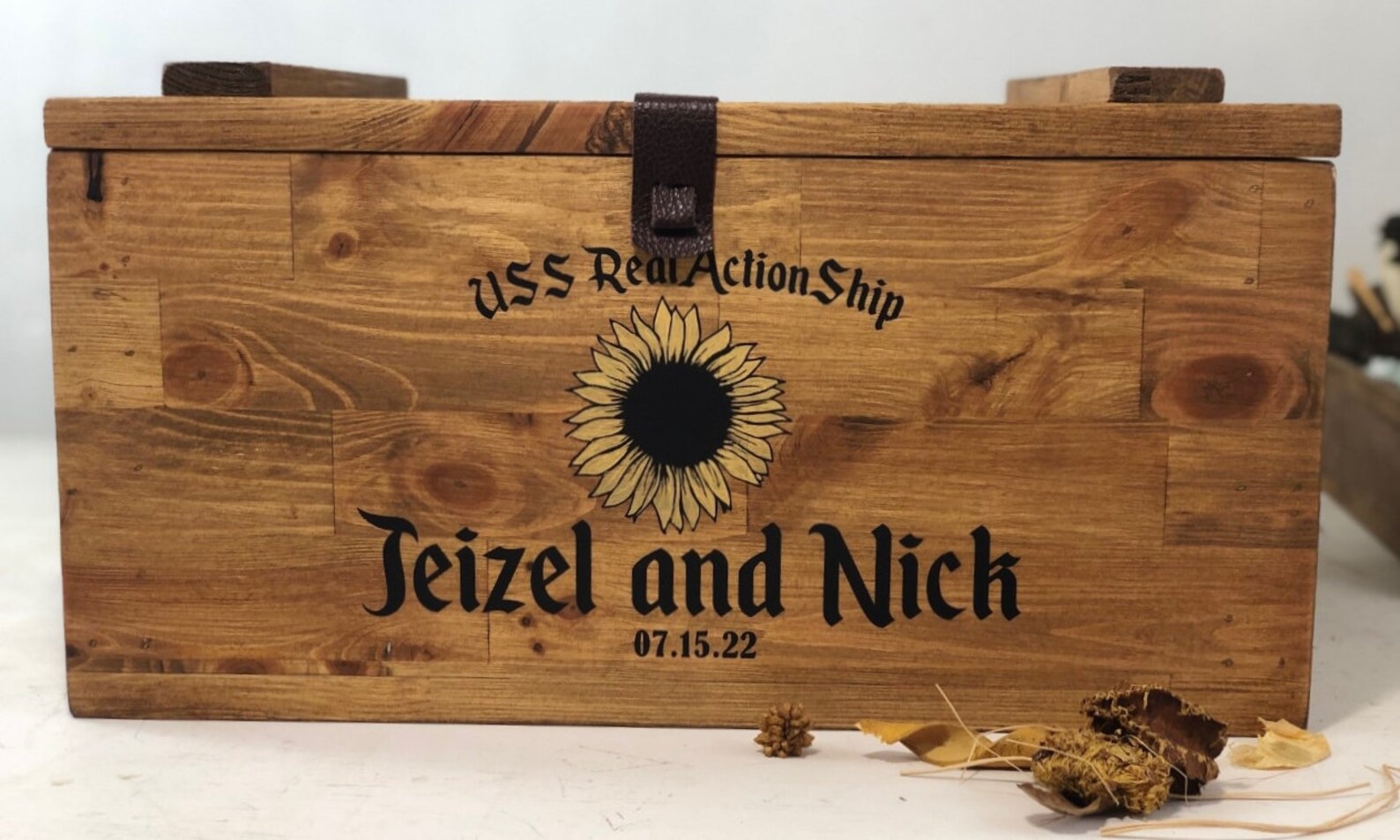 Big Keepsake Box Wood Gift Box Treasure Chest Memory Box - Etsy