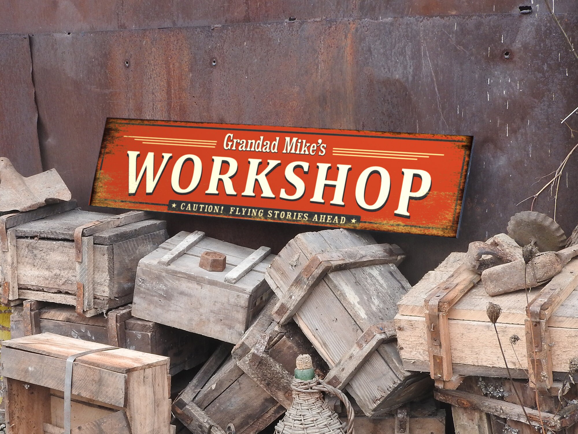 Workshop Sign Vintage Plaque Car Repair Shop Sign Wood Gift - Etsy UK