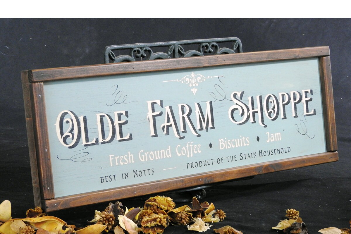 Personalised Kitchen Sign Farmhouse Decor Painted Shop Sign - Etsy