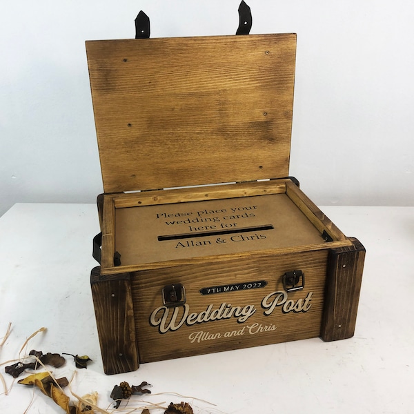 Wedding Card Box Rustic - Etsy