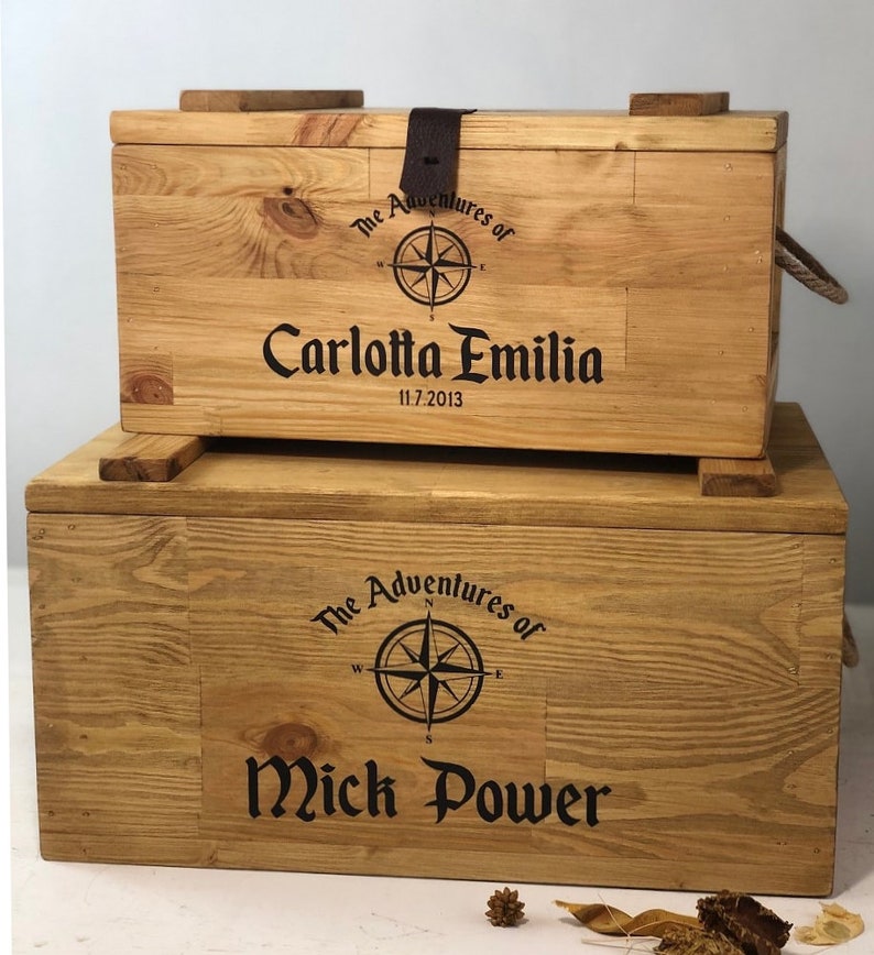 Big Keepsake Box Wood Gift Box Treasure Chest Memory Box - Etsy