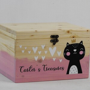 Large Keepsake Box Baby Treasure Chest Memory Box Nursery - Etsy