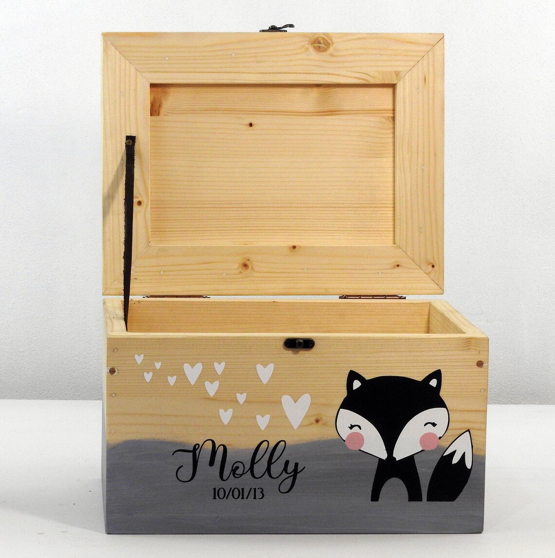 Large Keepsake Box Baby Treasure Chest Memory Box Nursery - Etsy