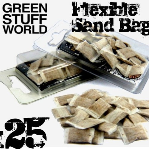 50x Flexible SANDBAGS Basing Model Sand Bag Trench 40k Tank - Etsy